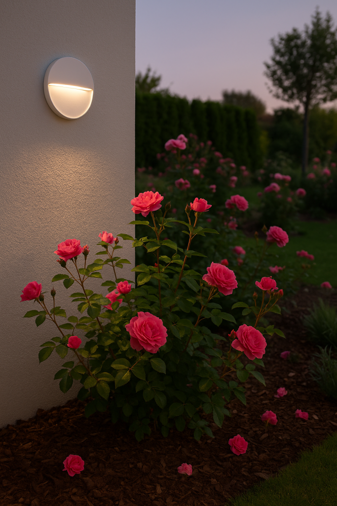 Okrągła lampa ścienna Imperial B do ogrodu - Ryssa