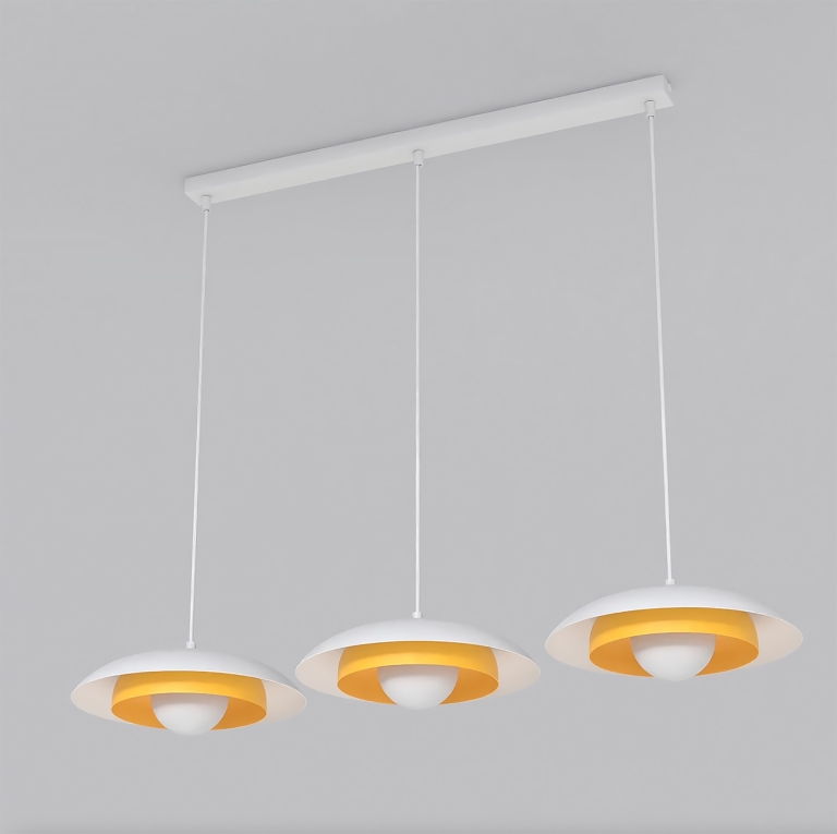 Lampa wisząca z trzema dużymi kloszami Arletta 3 | Ryssa