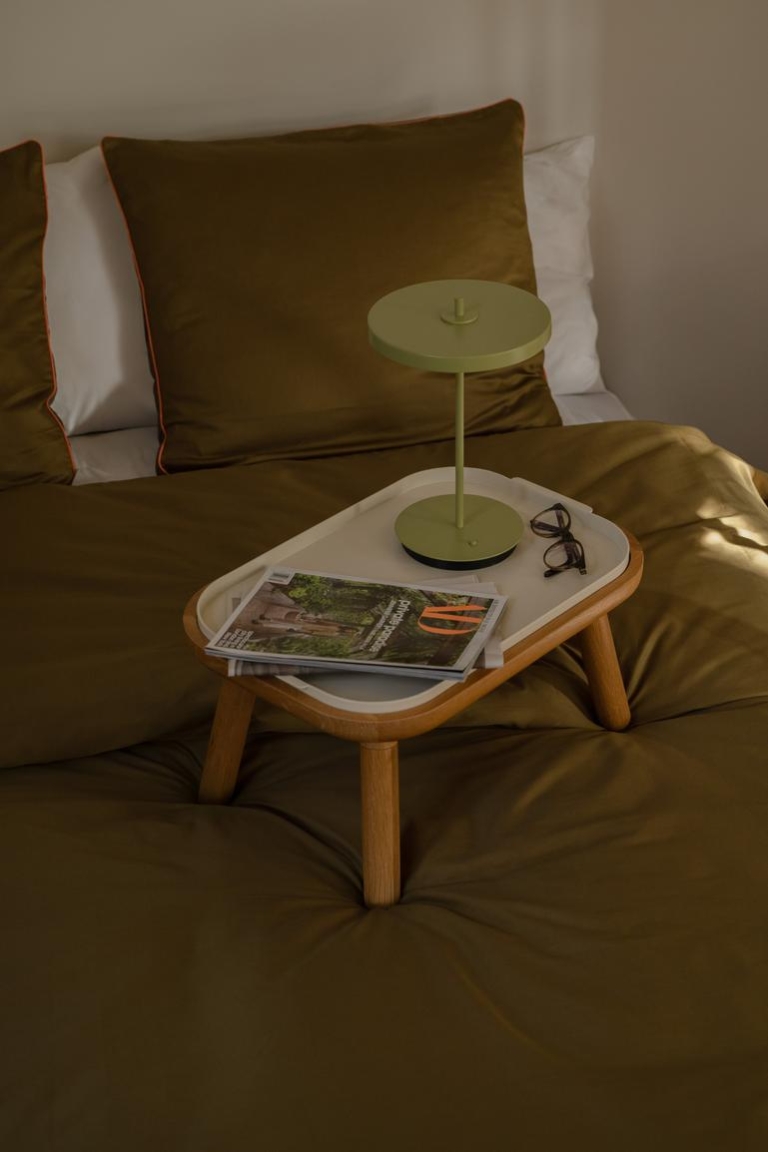 Jasnozielona lampa stołowa Asteria Move Monochrome