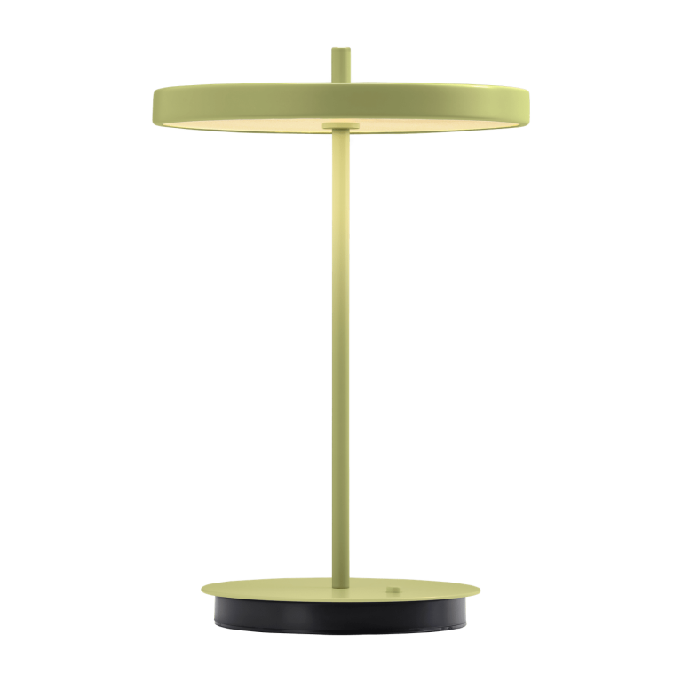 Jasnozielona lampa stołowa Asteria Move Monochrome